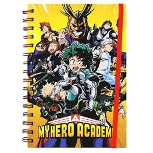 My Hero Academia S1 Hardback Wiro Notebook, A5 Lined Pages (Radial Character Burst Design) - Official Merchandise