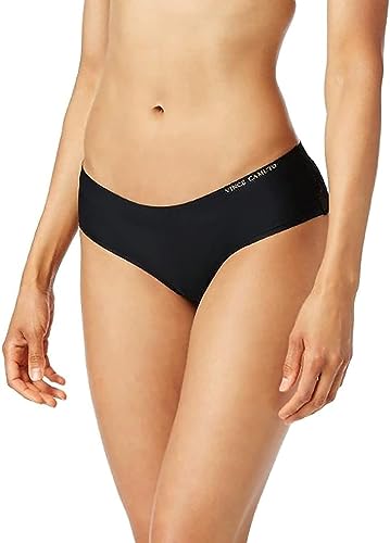 Vince Camuto Women's Underwear ? Seamless Lace Hipster Briefs (3 Pack), Size Medium, Black/Soft Violet/Taupe