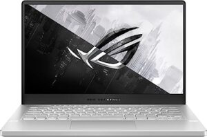 asus rog zephyrus gaming laptop 2023 newest, 14" fhd 144hz display, amd ryzen 7 5800hs, nvidia geforce rtx 3060 graphics, 16gb ram, 512gb ssd, wifi6, bluetooth, windows 11 home, moonlight white