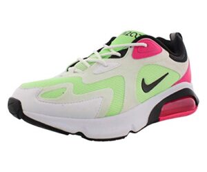 nike women's air max 200 white/black-hyper pink (cj0629 100) - 6.5