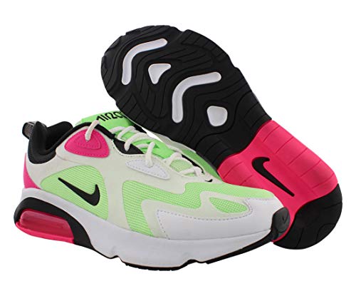 Nike Women's Air Max 200 White/Black-Hyper Pink (CJ0629 100) - 6.5