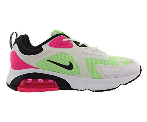 Nike Women's Air Max 200 White/Black-Hyper Pink (CJ0629 100) - 6.5