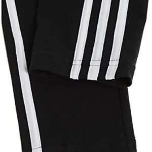 adidas Women's Essentials 3-stripes Leggings, Black/White, Large