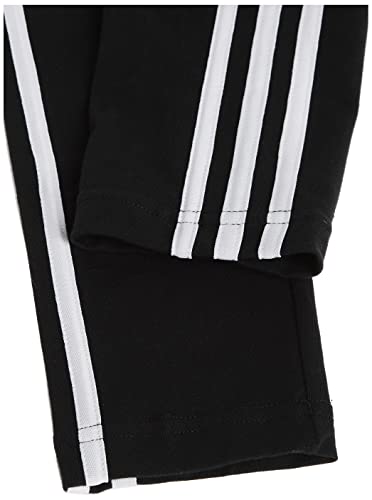 adidas Women's Essentials 3-stripes Leggings, Black/White, Large