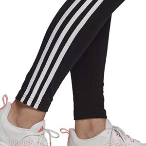 adidas Women's Essentials 3-stripes Leggings, Black/White, Large