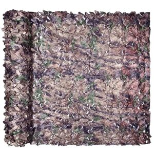 yeacool camo netting camouflage netting camo blind army net sunshade mesh for hunting military decorations party shooting (camo bionic leaves, 32.8ftx5ft, 10m*1.5m)