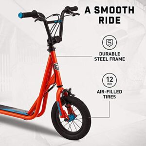 Mongoose Trace Air Kick Scooter, Orange