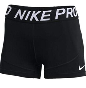 nike womens pro 3 inch compression shorts (black, medium)