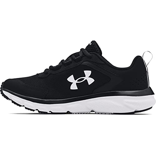 Under Armour Women's Charged Assert 9, Black/White, 6.5 US