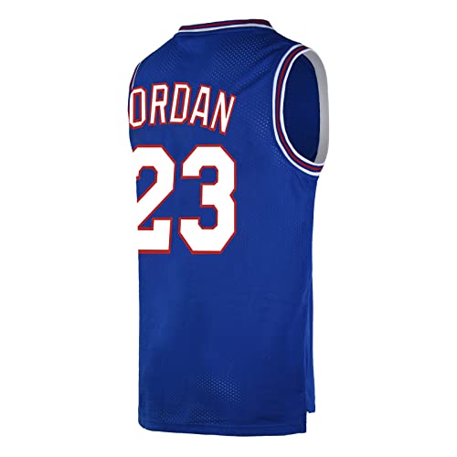 OTHERCRAZY Youth Basketball Jersey #23 Space Movie Jersey for Kids Shirts (Blue, X-Large)