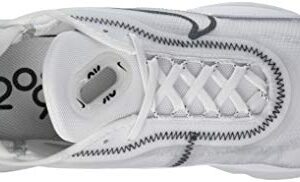 NIKE Women's Stroke Running Shoe, White Black Wolf Grey, 7