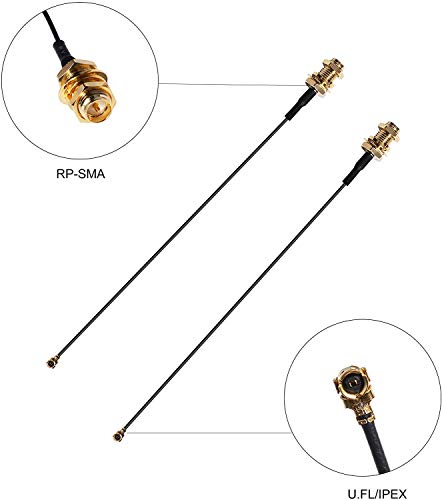 AX210NGW DTK WiFi Card WiFi 6E Supports 6GHz, 2230, 2x2 AX+BT 5.3+Tri-Band, Includes RF Cable (11 inch), 5dBi High Gain Antennas and Low-Profile Brackets