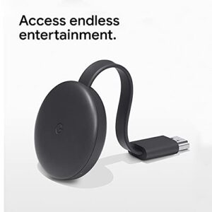 Google Chromecast (3rd Generation) Media Streamer - Black (Renewed)