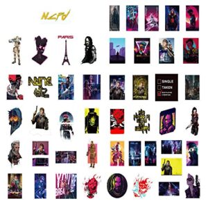 Kilmila Video Game Stickers 100Pcs (with Keychain Decoration) Gifts Merch Party Supplies for Computer Luggage Laptop for Teens