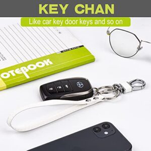 Amazon Essentials - Lanyard Keychain with Detachable Alloy Metal Rings (white)