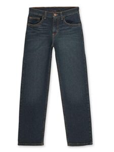 wrangler boys' straight fit jean, dark night, 8