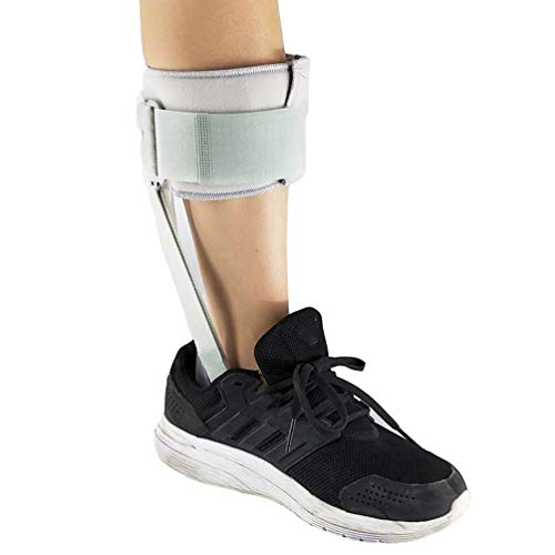 EXCEART Plantar Fasciitis Night Foot Splint Elastic Dorsal Night Splint Foot Drop Orthotic Brace for Plantar Fasciitis Pain Management (Left Foot)