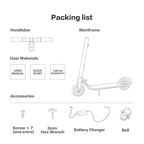 Segway Ninebot E22 E45 Electric Kick Scooter, Lightweight and Foldable, Upgraded Motor Power, Dark Grey Large