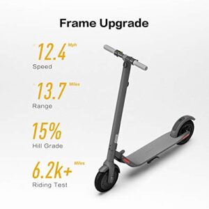 Segway Ninebot E22 E45 Electric Kick Scooter, Lightweight and Foldable, Upgraded Motor Power, Dark Grey Large