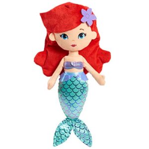 disney princess so sweet princess ariel, 13.5-inch plush with red hair, the little mermaid, officially licensed kids toys for ages 3 up, gifts and presents by just play