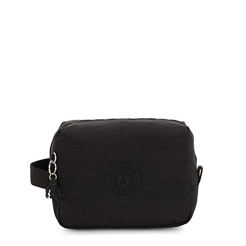 Kipling Women's Parac, Small Pouch, Printed Polyester Toiletry Bag, Black Noir, Medium