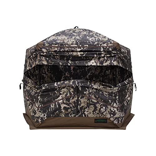 Barronett Blinds OX5 Hub Hunting Blind, 4 Person Pop Up Ground Blind, Crater Core Camo, BX550CC