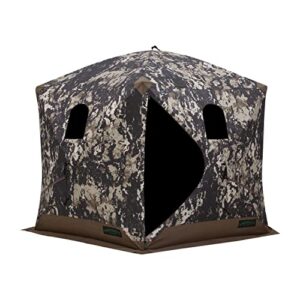 Barronett Blinds OX5 Hub Hunting Blind, 4 Person Pop Up Ground Blind, Crater Core Camo, BX550CC