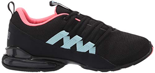 PUMA womens Riaze Prowl Running Shoe, Puma Black-ignite Pink-aquamarine, 8 US