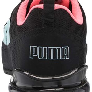 PUMA womens Riaze Prowl Running Shoe, Puma Black-ignite Pink-aquamarine, 8 US