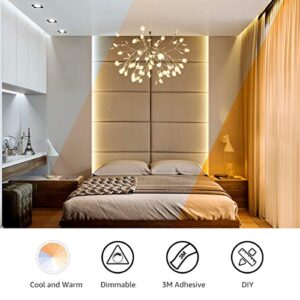 Lepro LED Strip Light, 3000K-6000K Tunable White, 32.8ft Dimmable Super Bright LED Tape Lights, 600 LEDs SMD 2835, Strong 3M Adhesive, Suitable for Home, Kitchen, Under Cabinet, Bedroom