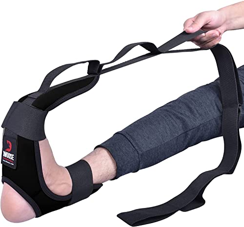 DMoose Calf Stretcher & Foot Stretcher for Plantar Fasciitis - Hamstring Stretcher Stretching Strap for Achilles Tendonitis, Leg Stretcher Ligament Stretching Belt for Pain Relief, Dancers and Yoga