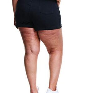 Champion French Terry, Comfortable Plus Size Gym Shorts for Women, Black, 2X