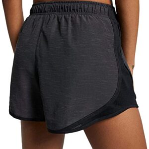 Nike Dry Women's Tempo Dri-Fit Running Shorts (Heather Black/Black, Medium)