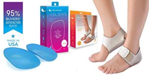 heel that pain plantar fasciitis insoles heel seats foot orthotic inserts, hybrid large (w10.5-13, m8.5-12) & heel that pain heel seat wraps for plantar fasciitis heel spurs, large (w10.5-13, m8.5-12)