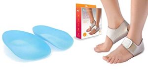 heel that pain gel plantar fasciitis insoles | heel seats foot orthotic inserts, xl (men's 13-15) & heel that pain heel seat wraps for plantar fasciitis and heel spurs, xl (men's 13-15)