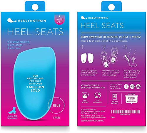 Heel That Pain Plantar Fasciitis Insoles Blue, Medium (W 6.5-10, M 5-8) & Heel That Pain Foot Massage and Mobility Ball & Heel That Pain Kinesiology Tape - 2" x 16.6yds, All-Purpose KT Tape