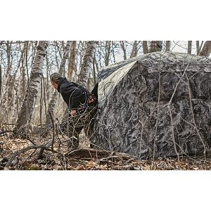 Guide Gear Flare 270 Pop-Up Hunting Camo Ground Blind for Deer, Duck, Bow, and Turkey Hunting Gear, Equipment, and Accessories, Mossy Oak Break-Up Country