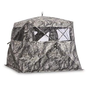 Guide Gear Flare 270 Pop-Up Hunting Camo Ground Blind for Deer, Duck, Bow, and Turkey Hunting Gear, Equipment, and Accessories, Mossy Oak Break-Up Country