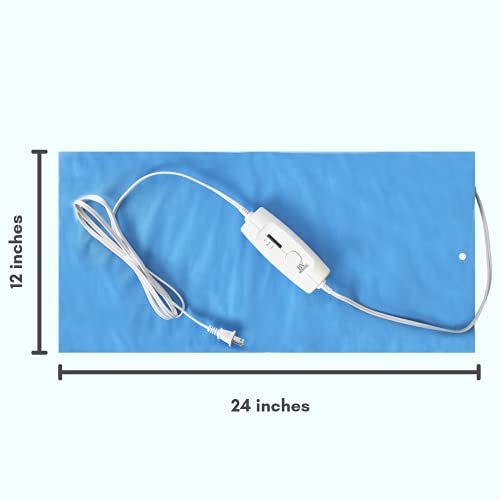 Heating Pad with Three Heat Settings W/No Auto Shut Off/12" X 24"