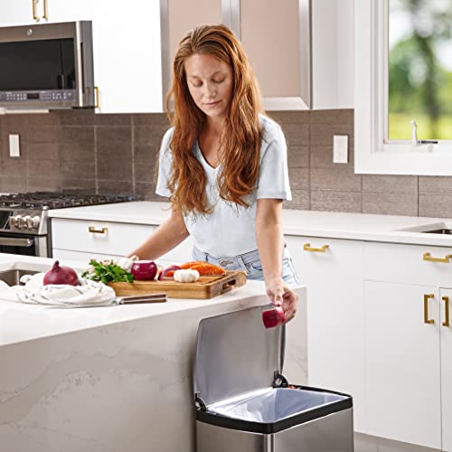 Plasticplace TRA335WH simplehuman (x) Code X Compatible (100 Count) │ White Drawstring Garbage, Liners 21 Gallon / 80 Liter │ 26" x 34.75"