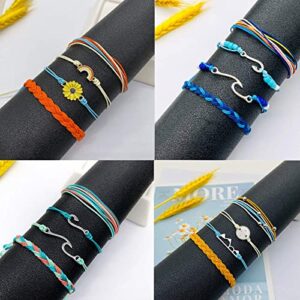 choice of all Cute Bracelets for Teen Girls String Bracelets for Women Boho Waterproof Braided Bracelets Pack Friendship Bracelet Surfer Wave Bracelets Summer Bracelets Jewelry Gifts for Teen Girls