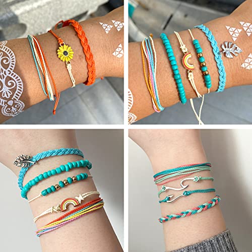 choice of all Cute Bracelets for Teen Girls String Bracelets for Women Boho Waterproof Braided Bracelets Pack Friendship Bracelet Surfer Wave Bracelets Summer Bracelets Jewelry Gifts for Teen Girls