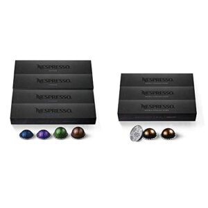 nespresso capsules vertuoline, dark roast coffee & espresso, 40 count coffee & capsules vertuoline, double espresso scuro, dark roast espresso coffee, 30 count coffee pods, brews 2.7oz