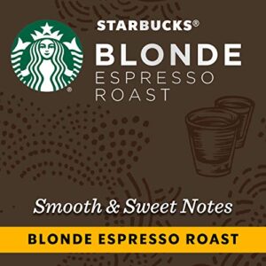 Starbucks by Nespresso, Blonde Roast Espresso (50-count single serve capsules) & Espresso Dark Roast (50-count single serve capsules, compatible with Nespresso Original Line System)