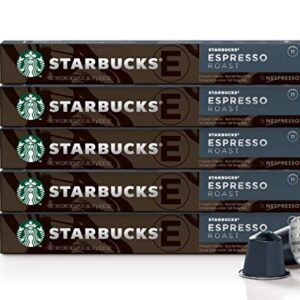 Starbucks by Nespresso, Blonde Roast Espresso (50-count single serve capsules) & Espresso Dark Roast (50-count single serve capsules, compatible with Nespresso Original Line System)