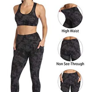 Amazon Essentials Women's High Waisted Yoga Leggings, 1364-ink Print, Small