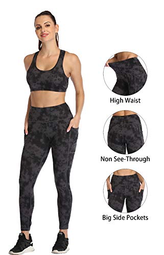 Amazon Essentials Women's High Waisted Yoga Leggings, 1364-ink Print, Small