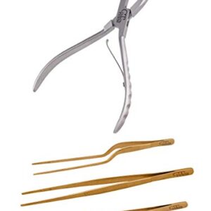 Fishbone Pliers And Plating Tweezers Culinary Set