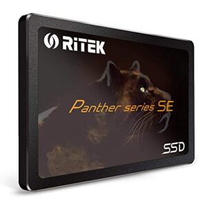 ritek 120gb ssd (internal solid state drive) 3d nand 2.5" sata iii 6gb/s ultra slim 7mm up to 550 mb/s panther se