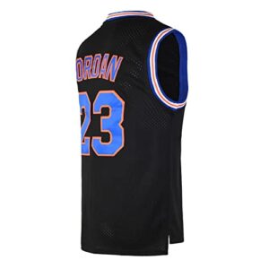 sppoty youth basketball jersey 23 movie space jerseys kids sport shirt (black, x-small)